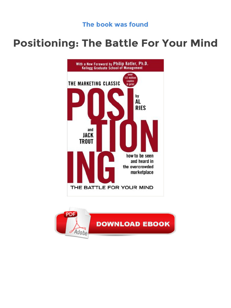 Positioning The Battle of Your Mind | PDF | Brand | Marketing