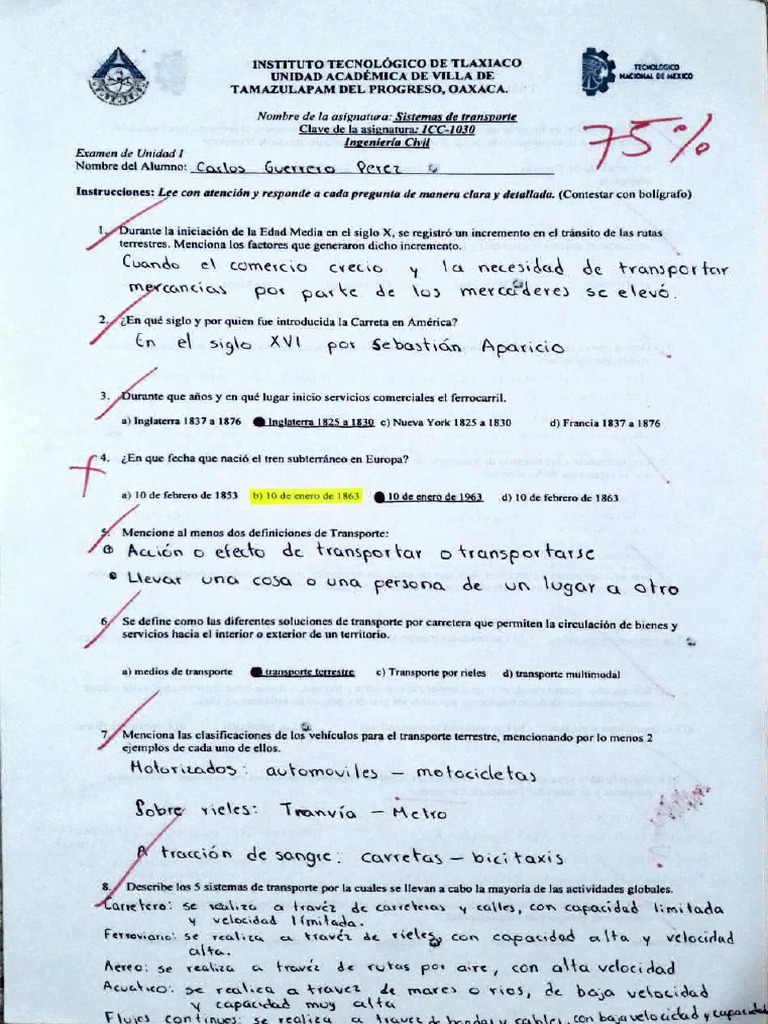 Exámen ST U1 Carlos G.P | PDF