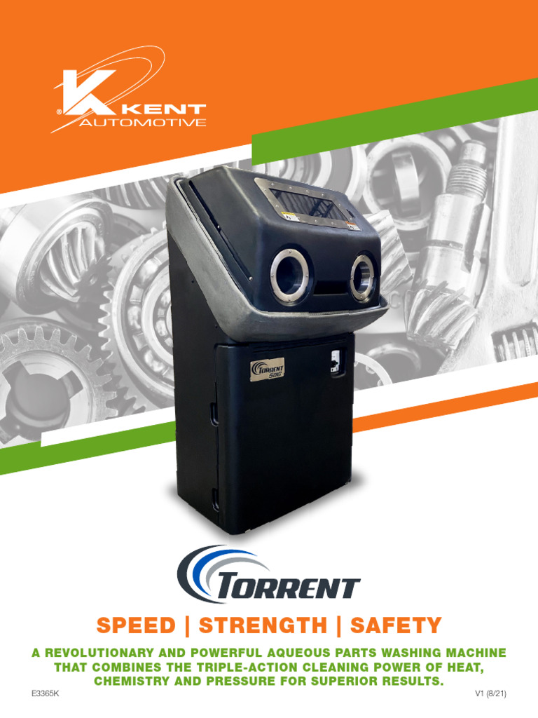 Torrent Parts Washer Overview | PDF | Washing Machine | Physical Sciences