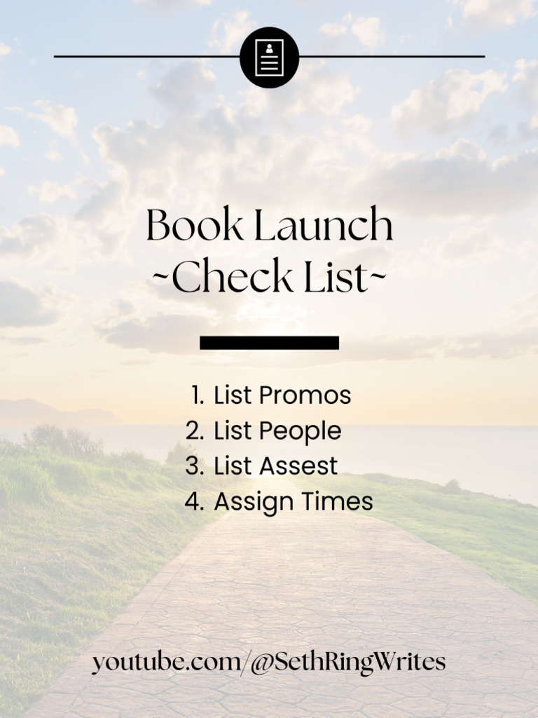 Book Launch Checklist | PDF