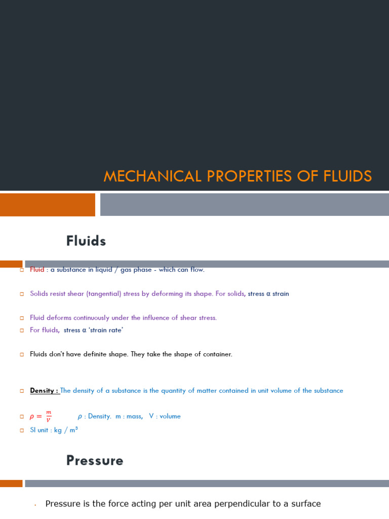 FLUIDS | PDF | Viscosity | Fluid Dynamics