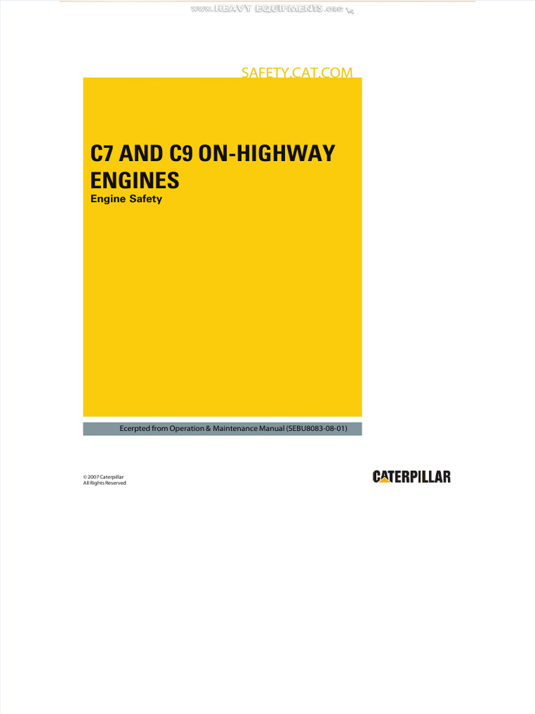 Dokumen - Tips - Manual Engine Safety Caterpillar c7 c9 On Highway Truck Engines | PDF ...