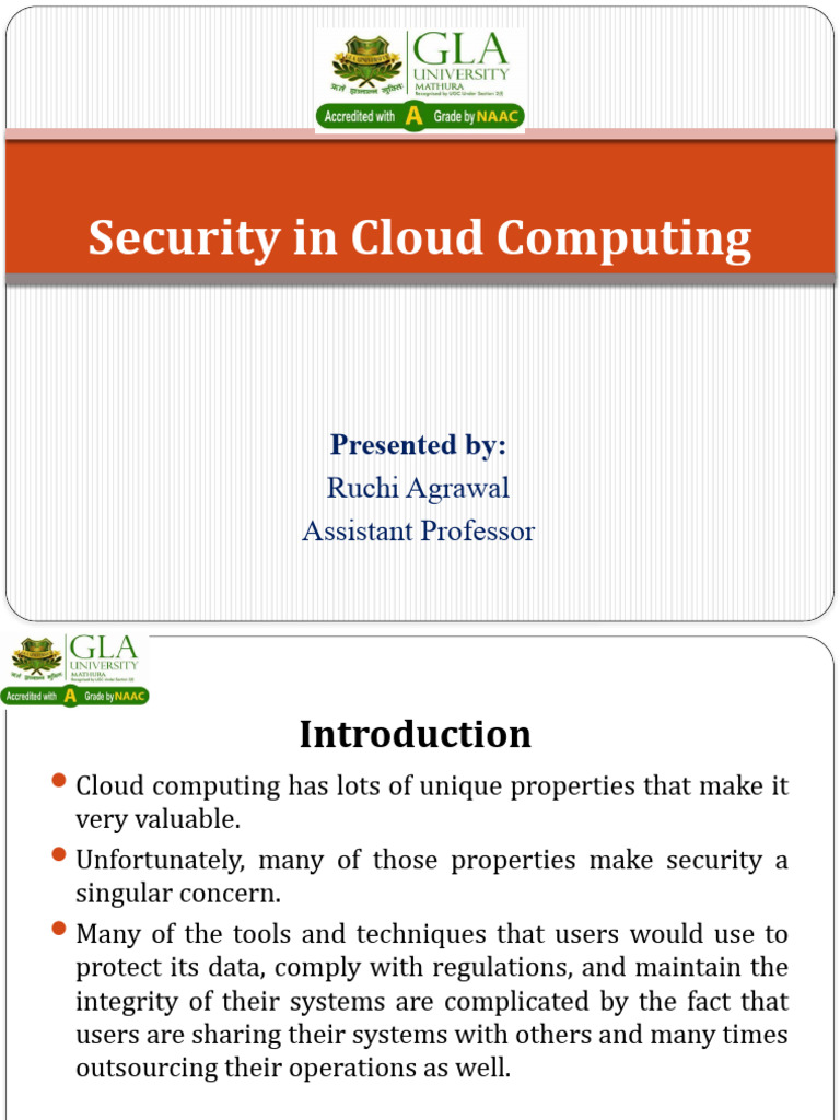 Security I | PDF | Cloud Computing | Security