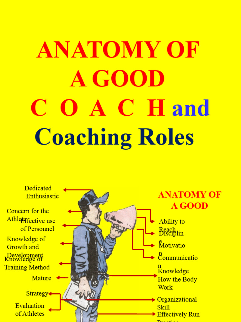 Anatomy of A Good Coach and Coaching Roles 2014 | PDF | Goal | Behavior ...