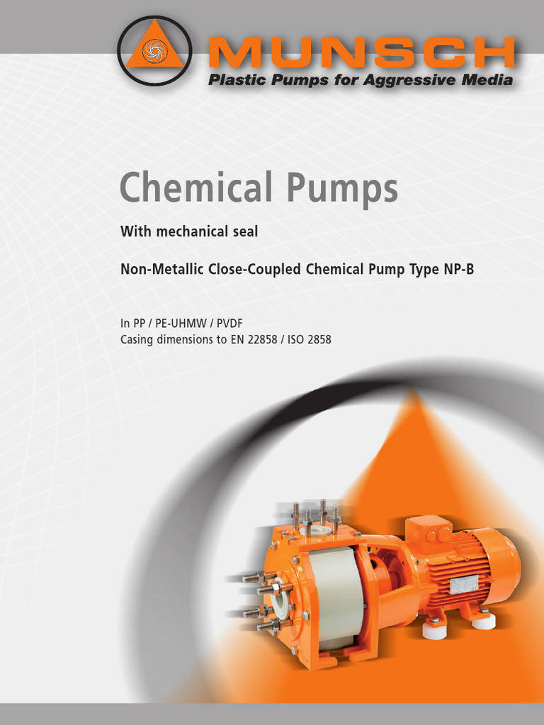 MUNSCH NP-B Chemical Pump Overview | PDF | Pump | Chemical Engineering