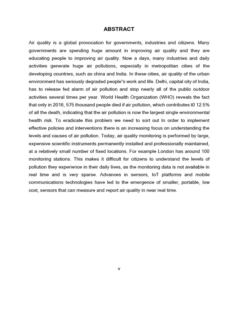 Sat - 22.Pdf - Air Pollution Monitoring System Using Iot | PDF | Arduino | Computer Engineering