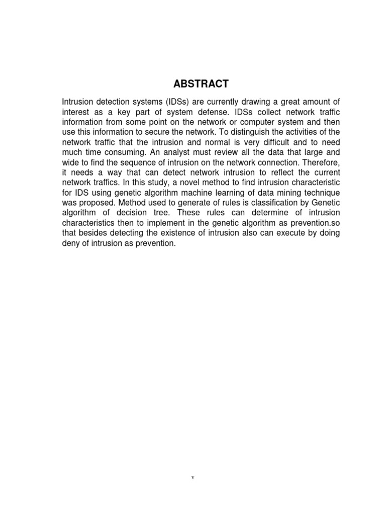 Sat - 35.Pdf - Detection of Attacks (DoS Probe) Using Genetic Algorithm | PDF | Machine Learning ...