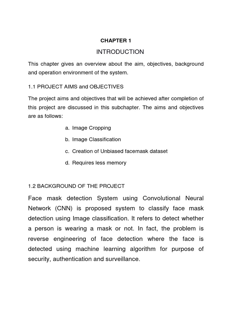 Face Mask Detection System Overview | PDF | Machine Learning | Computer Programming