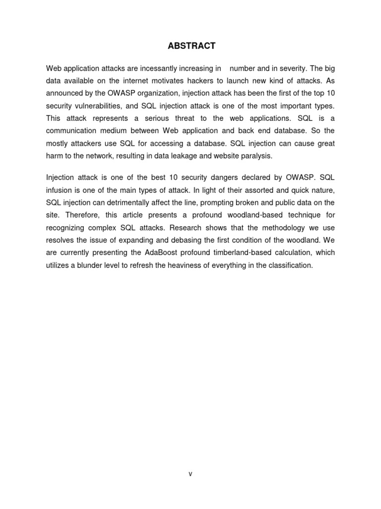 Sat - 94.Pdf - Detection of SQL Injection Attack Usiing Adaptive Deep Forest | PDF | Software ...