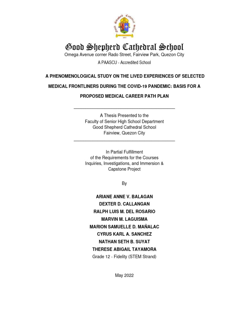 SANCHEZ Et Al Medical Frontliners 2022 1 | PDF | Health Professional ...