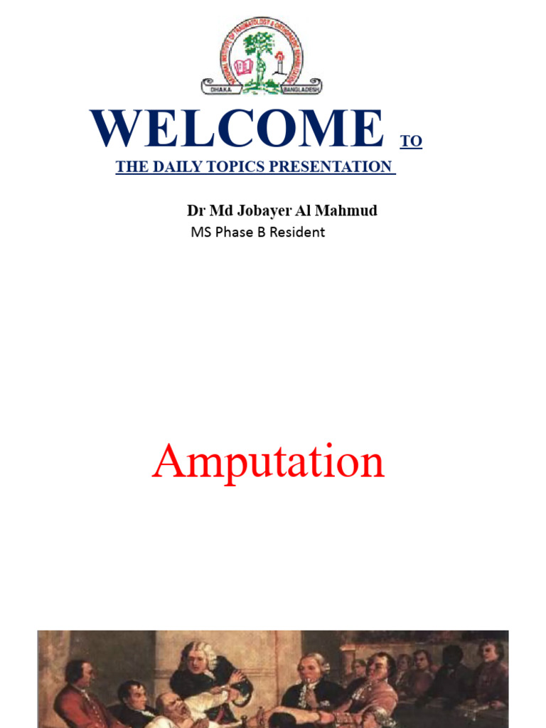 Amputation | PDF | Amputation | Prosthesis