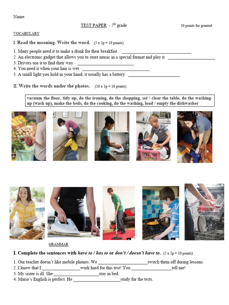 Clasa A 7-A L1 - Test Engleza - The Easy Life | PDF | Internet