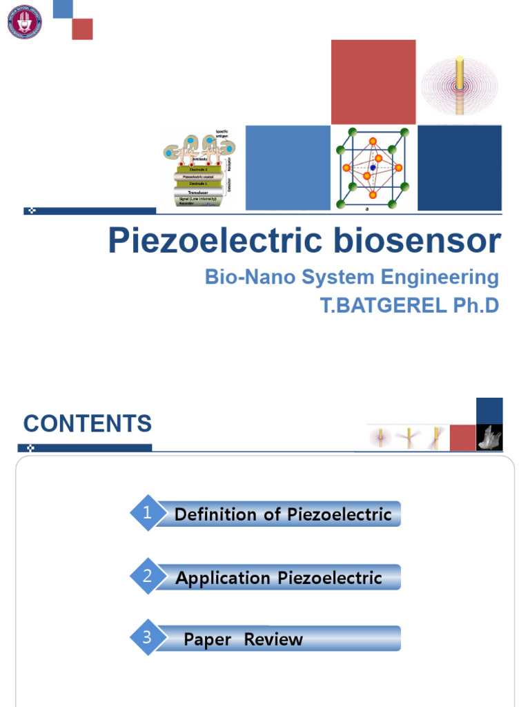 Piezoelectric Biosensor | PDF | Biosensor | Piezoelectricity