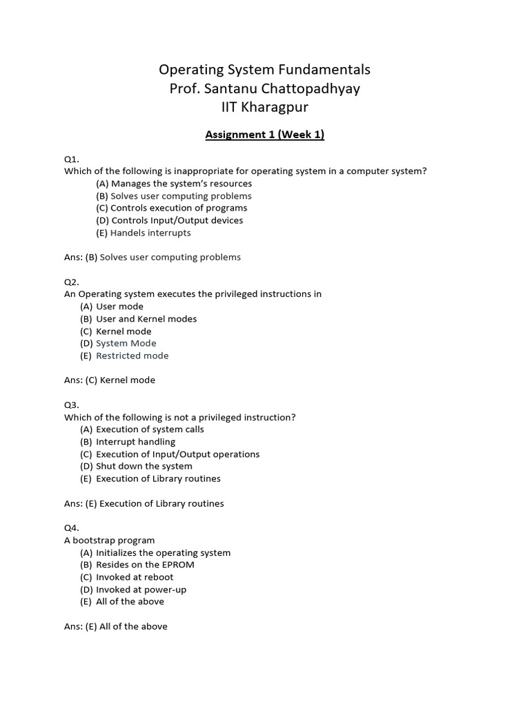 Week 1 Solution | PDF | Computer Data Storage | Cpu Cache