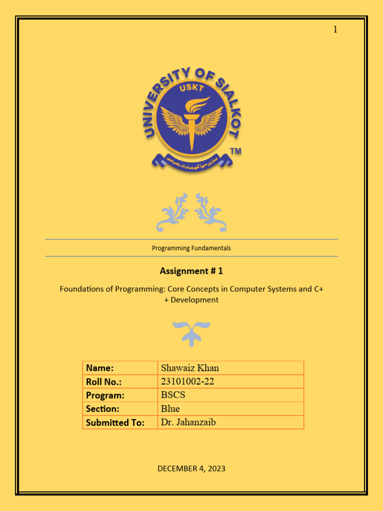 Programming Fundamentals | PDF | Programming | Computer Program