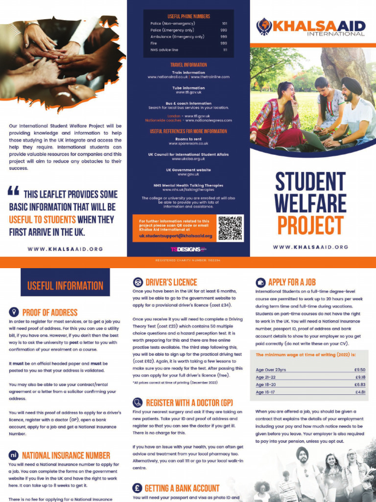 Student Info Leaflet | PDF