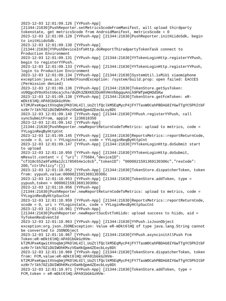 Pushsvc Log | PDF | World Wide Web | Internet & Web