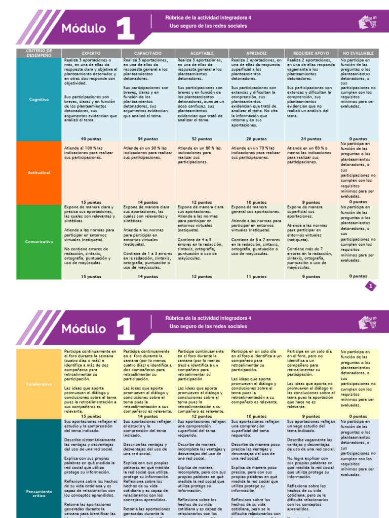 M01 S2 AI4 Rubrica | PDF | Plagio | Cognición