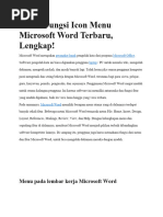 Fungsi Menu Home Pada Microsoft Word | PDF | Komputer