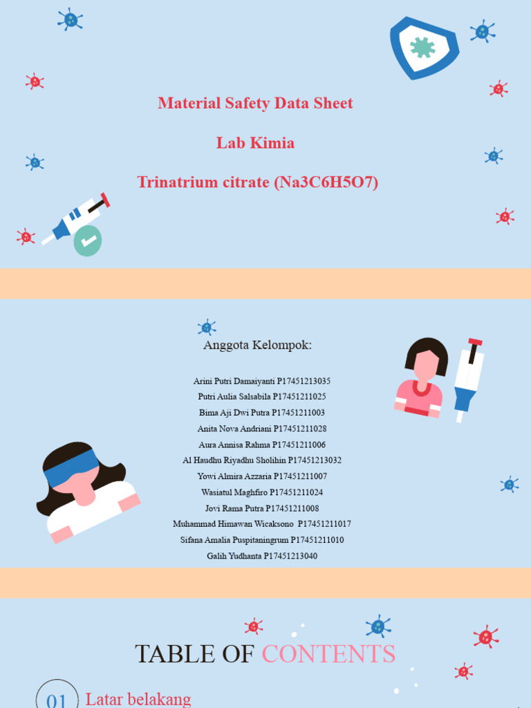 MSDS-Lab Kimia | PDF
