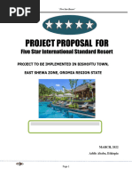 Project Proposal For 5 Star Hotel | PDF | Tourism | Internal Rate Of Return