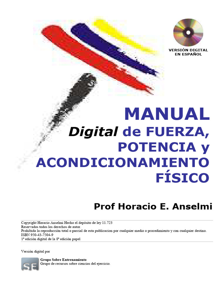 Manual Digital de Fuerza Potencia y Acon | PDF | Nutrición | Dieta y nutrición