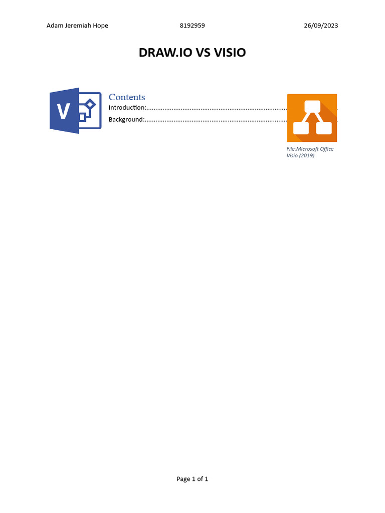 Visio VS Draw - Io | PDF