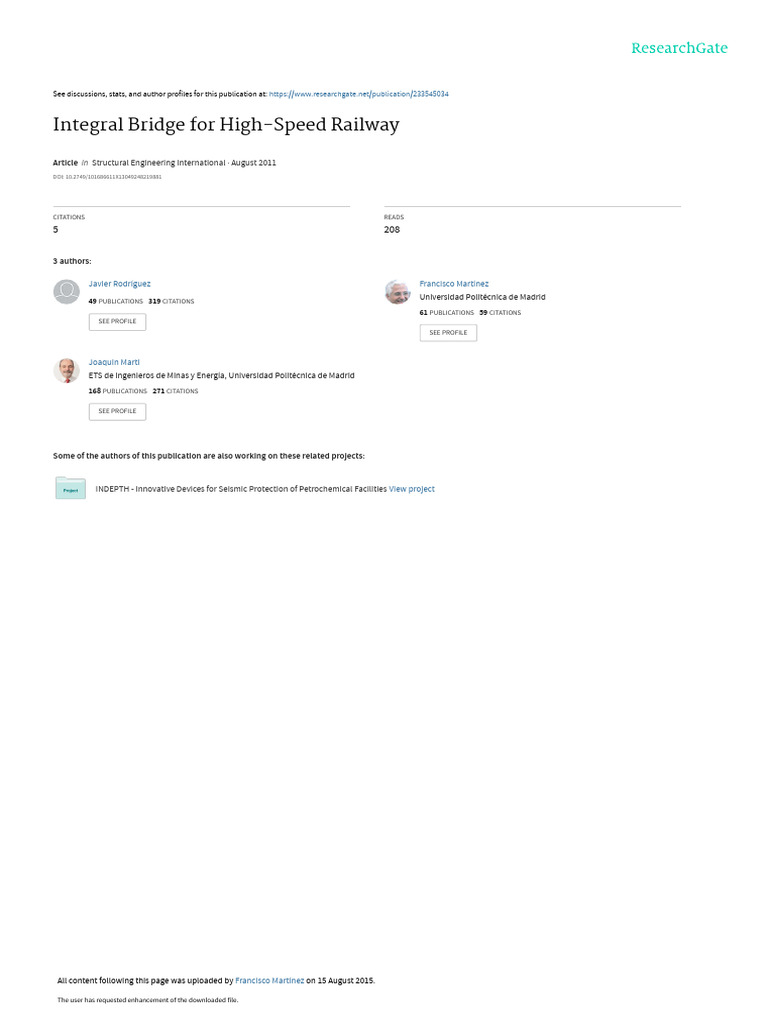 IABSE - 2011 Rail Structure Interaction | PDF | Fracture | Strength Of Materials