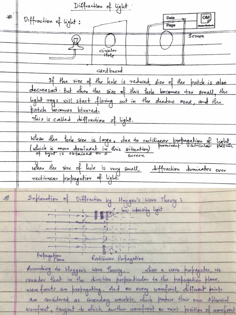 Diffraction of Light | PDF