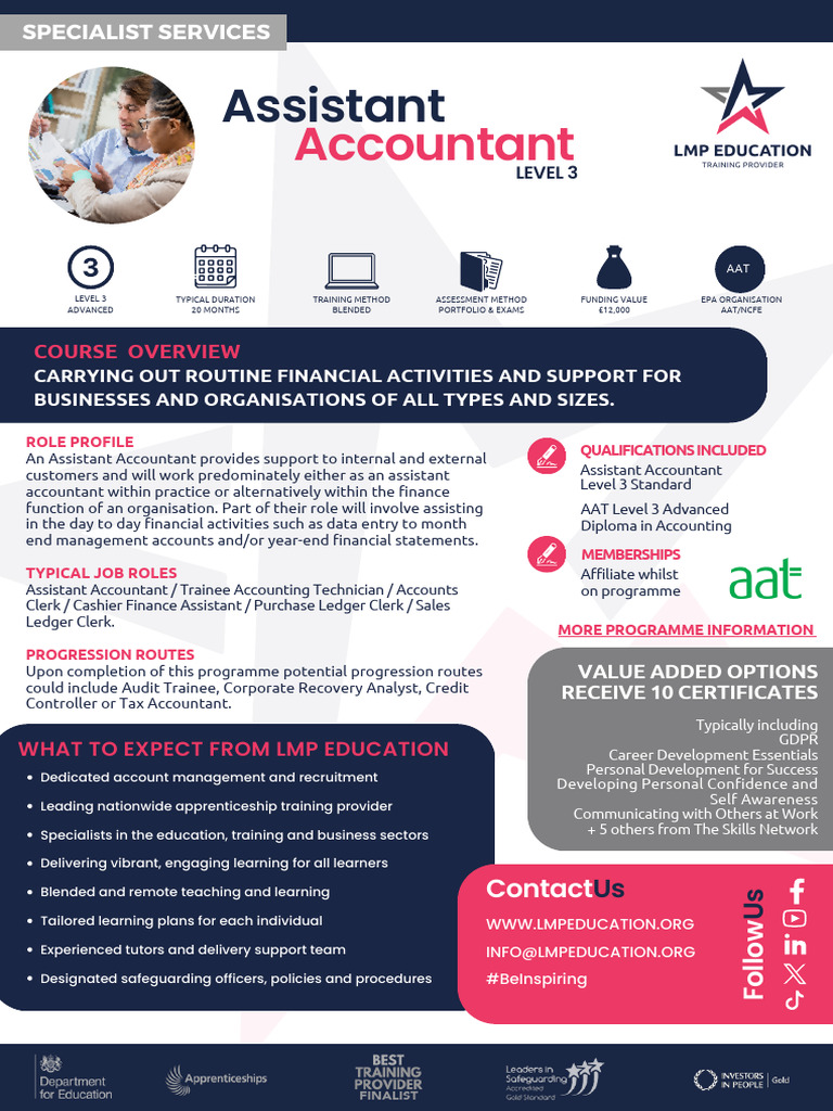 Assistant Accountant Level 3 Training | PDF | Accountant | Accounting