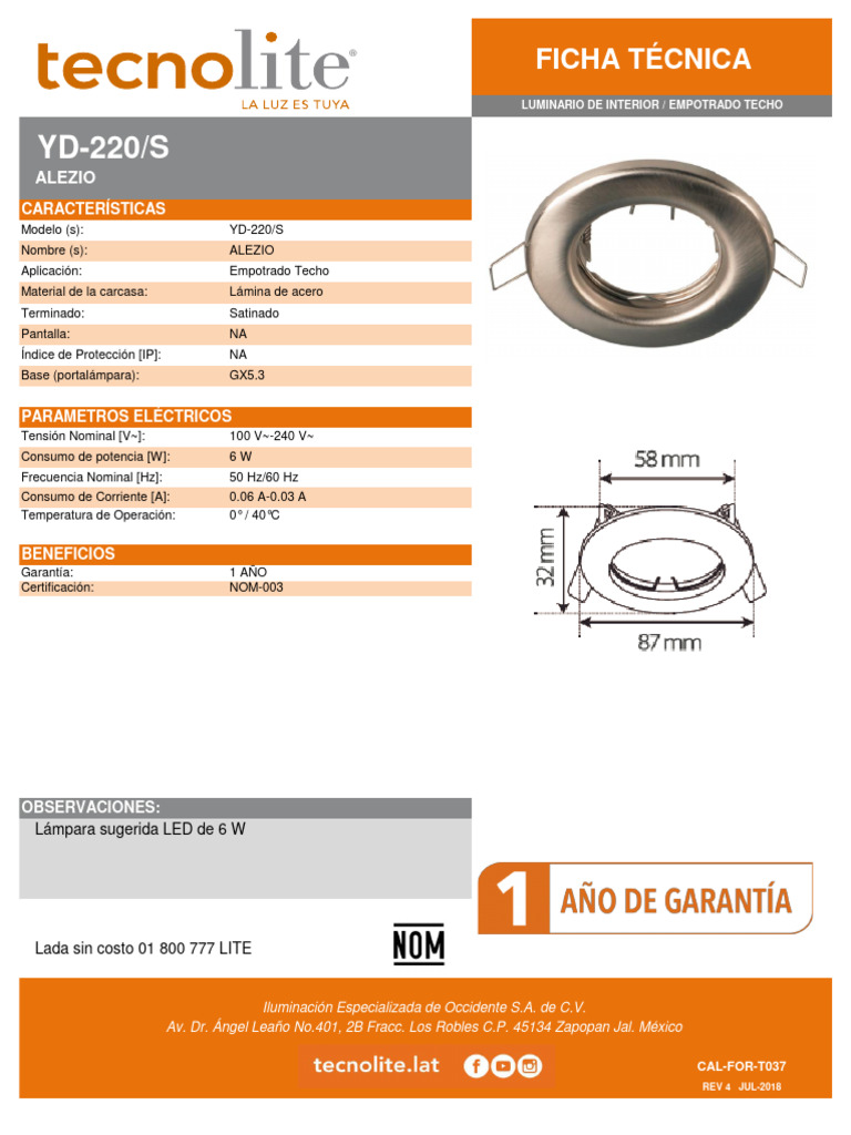 YD-220 S DataSheet | PDF