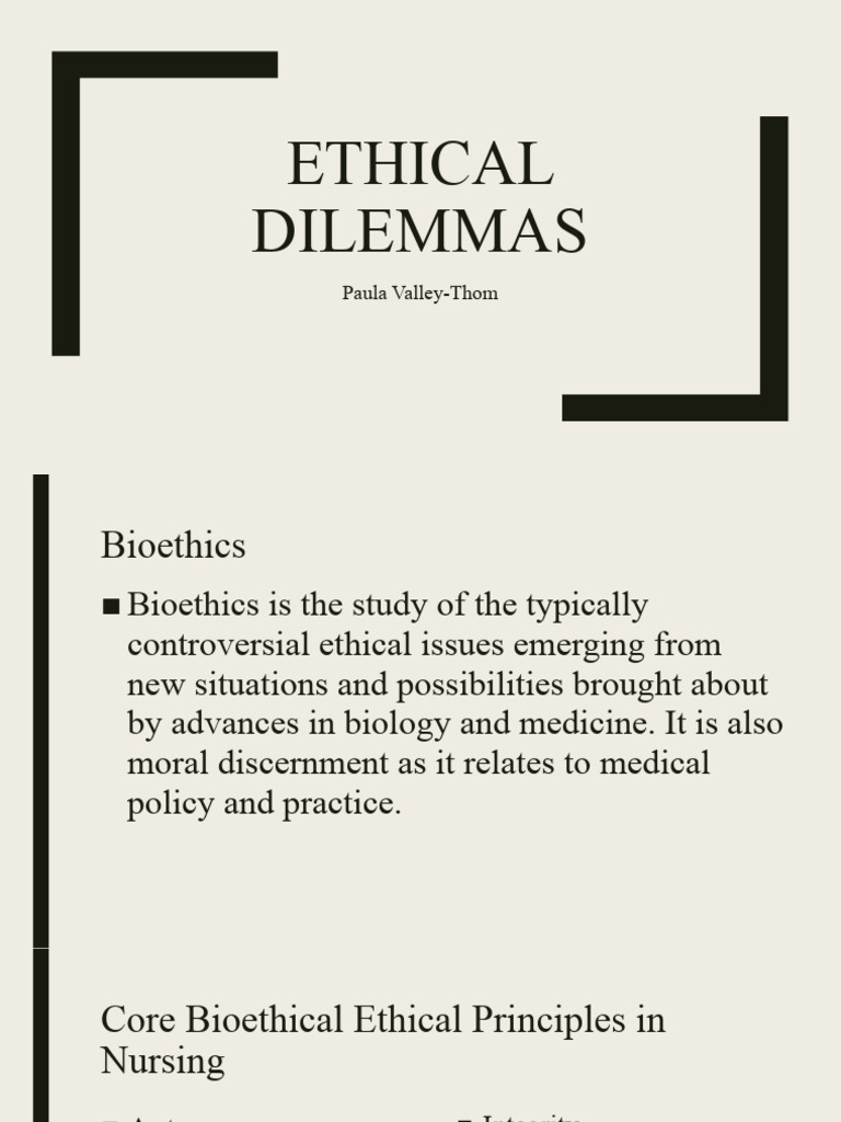 Ethical Decision Making | PDF | Medical Ethics | Bioethics