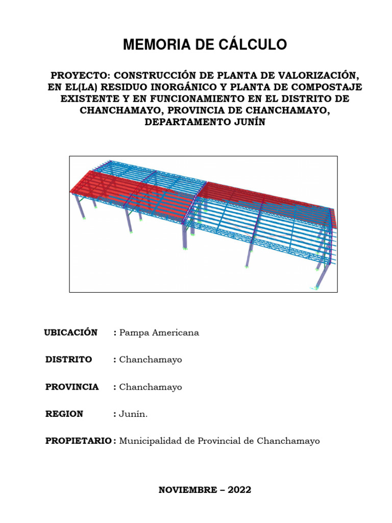Memoria de Calculo Pri | PDF | Herida | Elementos arquitectónicos
