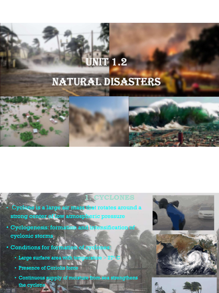 1.2.2natural Disasters Meteorological | PDF | Tropical Cyclones | Cyclone