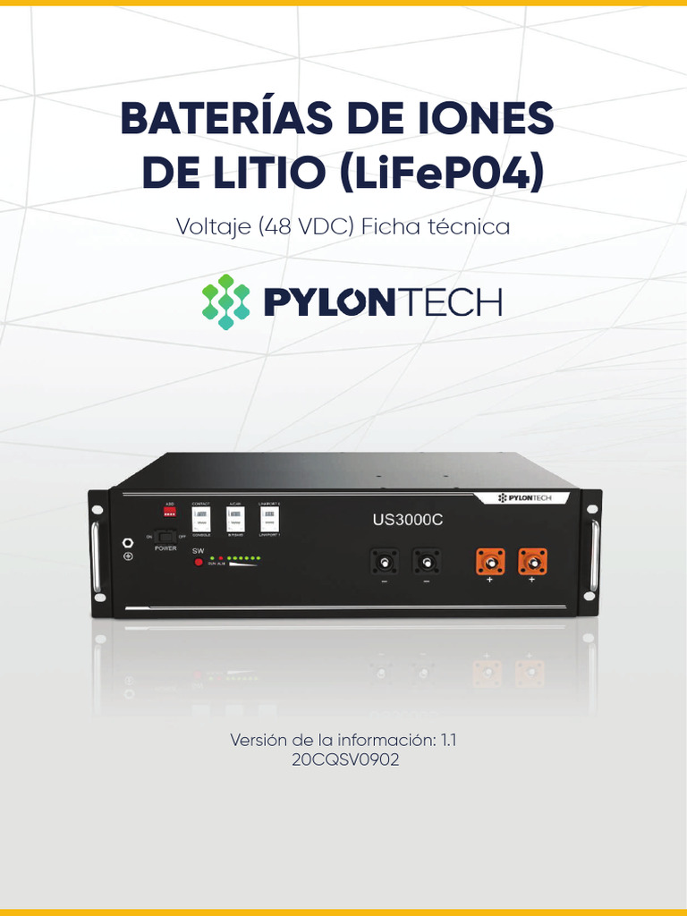 Baterias de Litio Pylontech Sin Logo Novum - Compressed | PDF ...