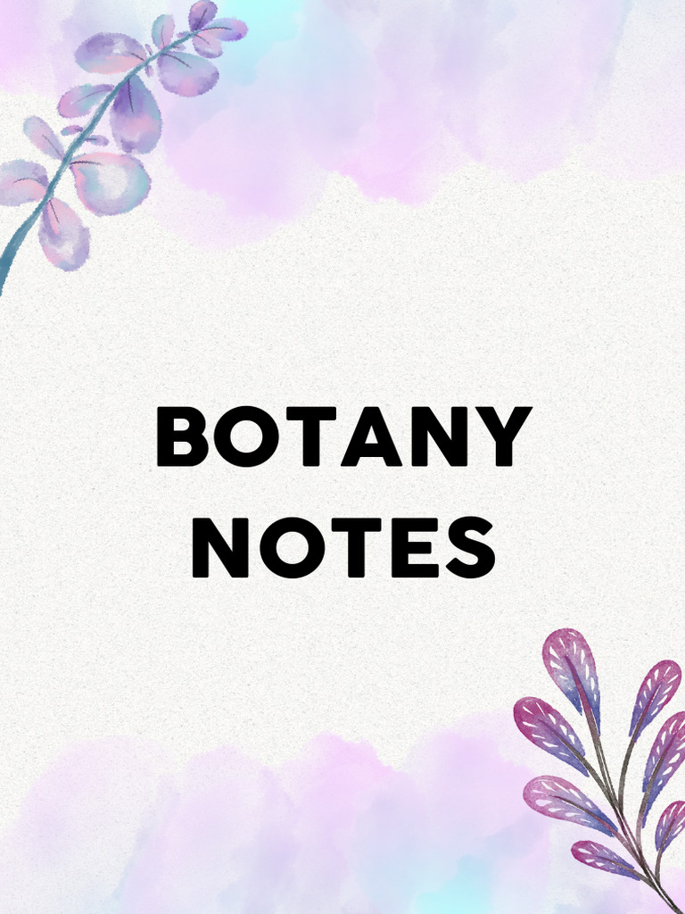 Botany Notes Part 3 | PDF | Meiosis | Mitosis