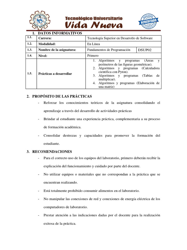 Guia 1 | PDF | Python (lenguaje de programación) | Programa de computadora
