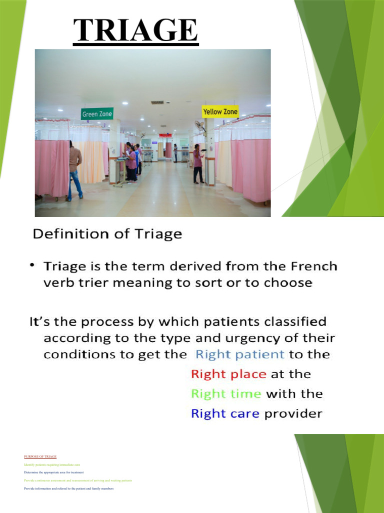 Triage Systems for Emergency Care | PDF