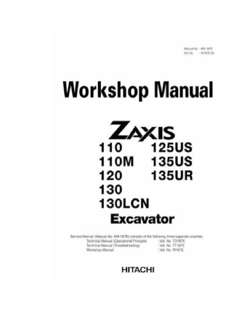 Manual Hitachi 135 | PDF