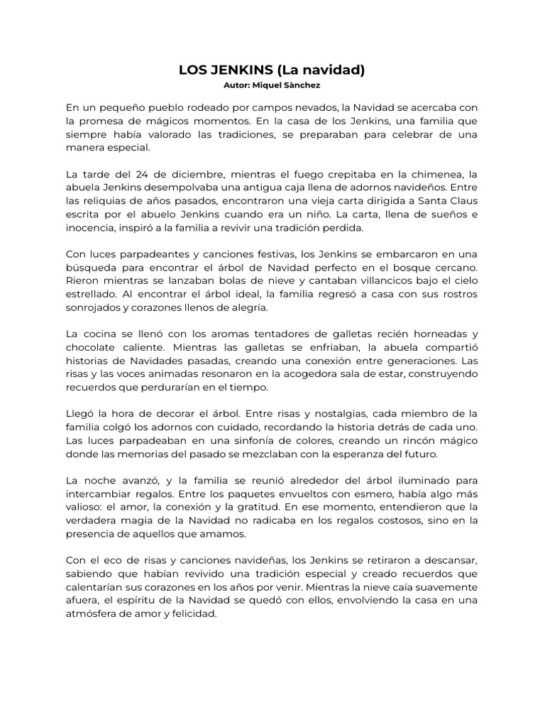 Los Jenkins (La Navidad) | PDF