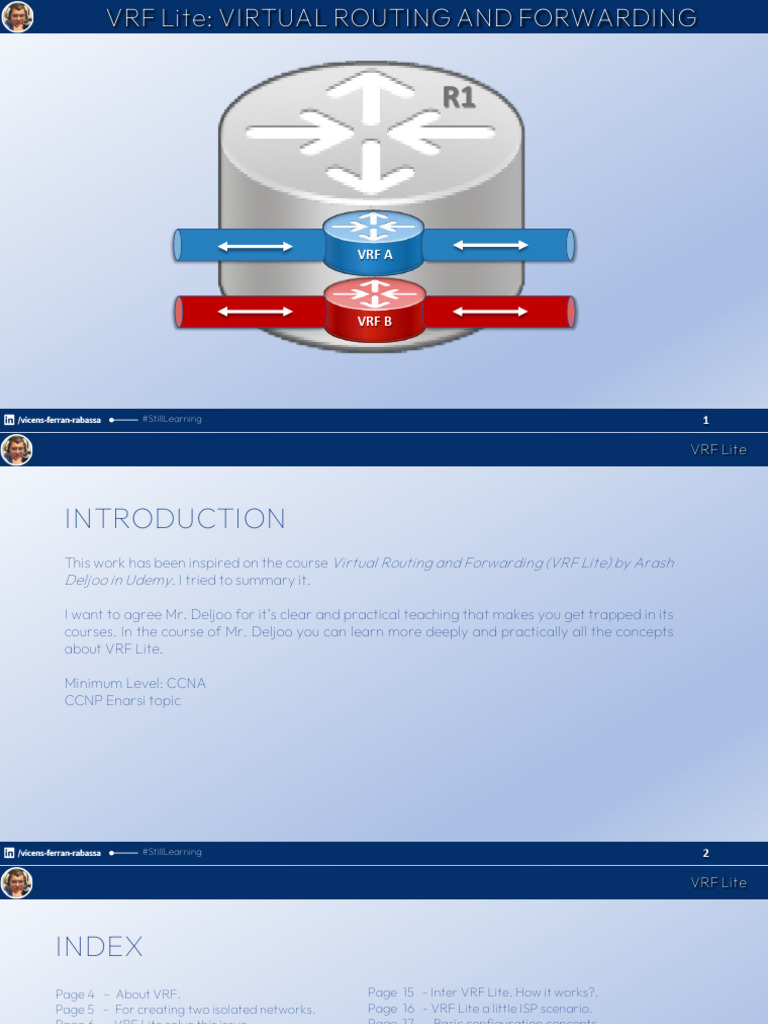VRF Lite Summary 1701746312 | PDF | Computer Network | Ip Address