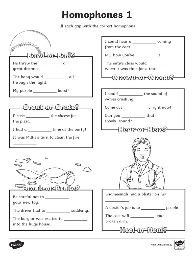 Homophones 1 | PDF