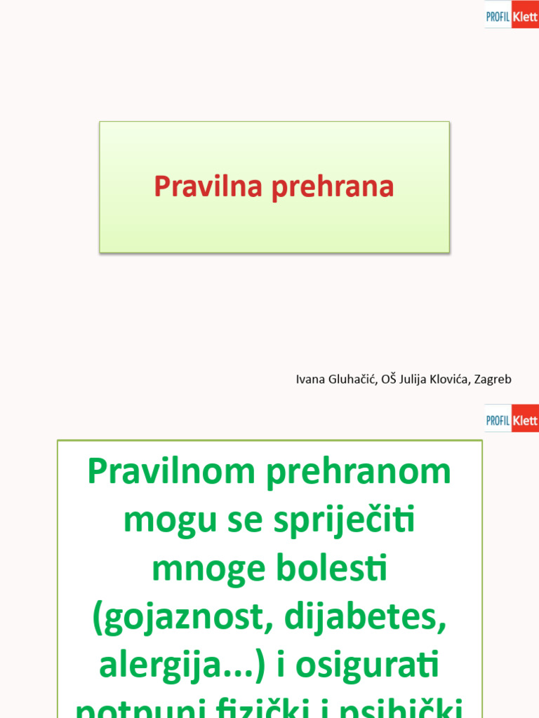 Pravilna Prehrana | PDF
