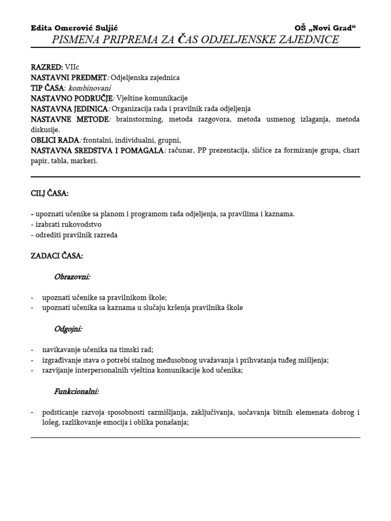 Organizacija Rada | PDF