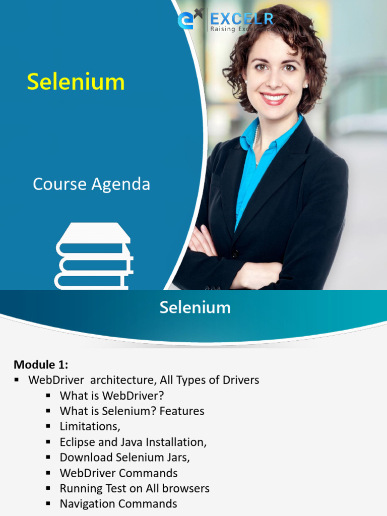 Comprehensive Selenium Course Agenda | PDF | Selenium (Software ...