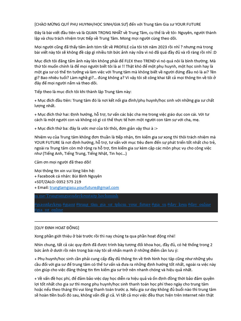 Chào M NG Quý PH Huynh | PDF