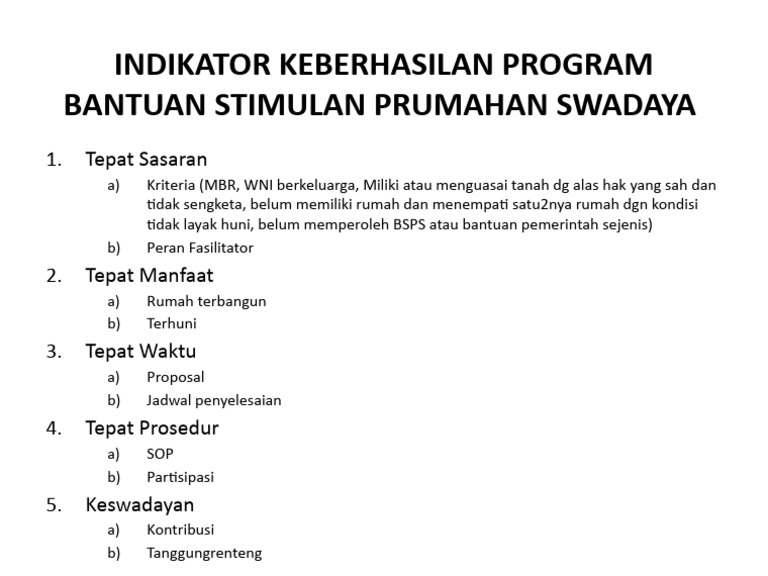 Indikator Keberhasilan Program | PDF Indikator Keberhasilan Program | PDF
