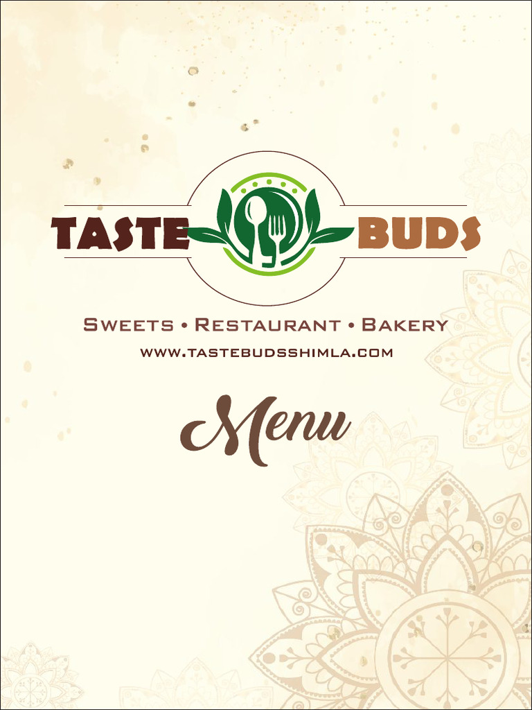 Menu Taste Buds-3 | PDF