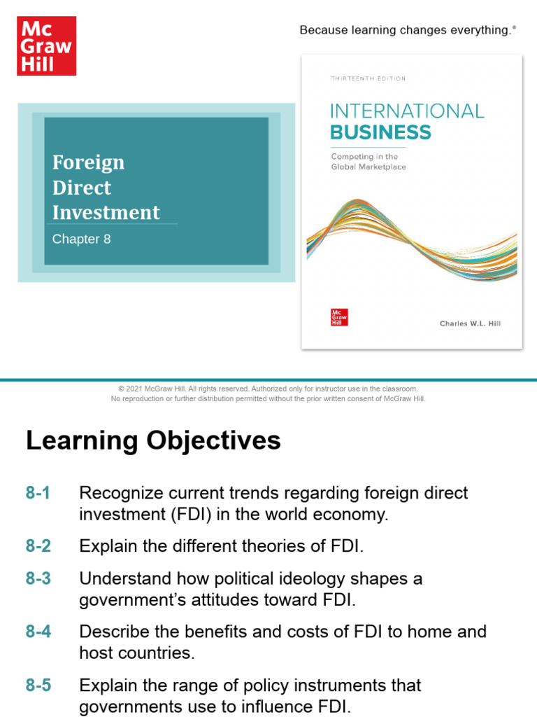 MSD21203 - Chapter 6 Foreign Direct Investment | PDF | Foreign Direct Investment | Balance Of ...