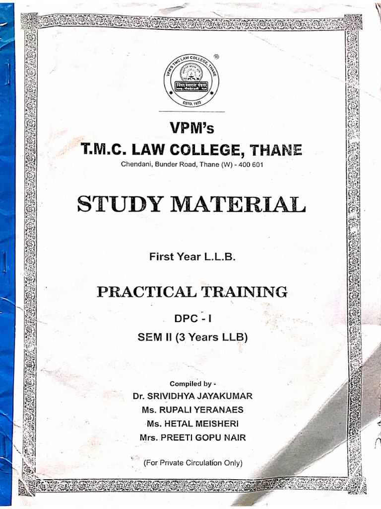 DPC II Material | PDF